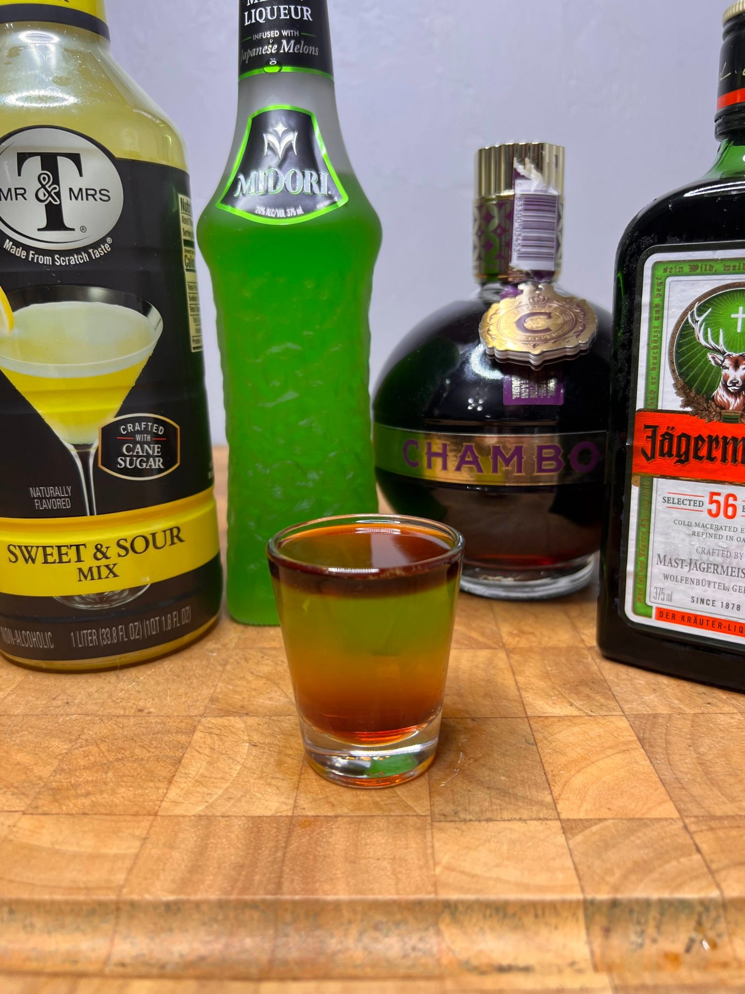 Sexy Alligator Shot - Layered Shot Recipe | Occasional Cocktails