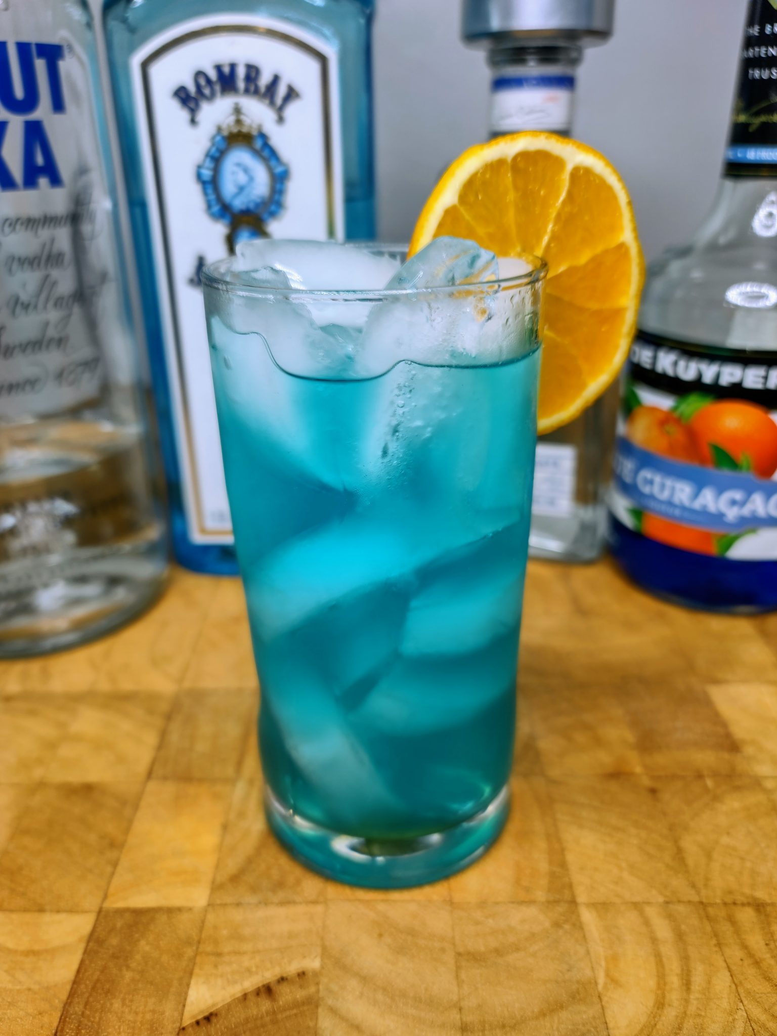 Blue Long Island Iced Tea AKA Blue Motorcycle | Occasional Cocktails