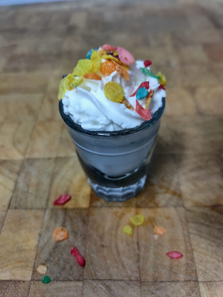 Super Fun Fruity Pebbles Shot | Occasional Cocktails