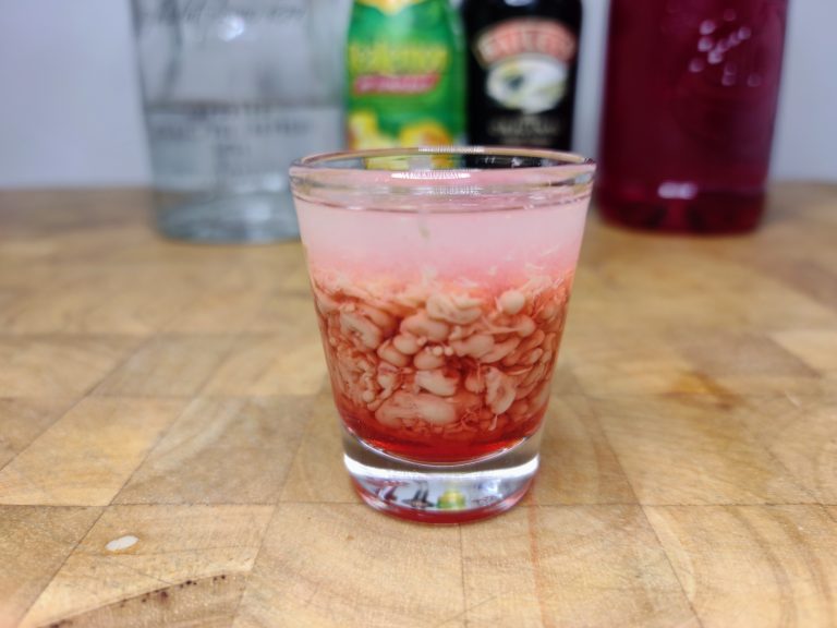 A Spooky Monkey Brain Shot | Occasional Cocktails