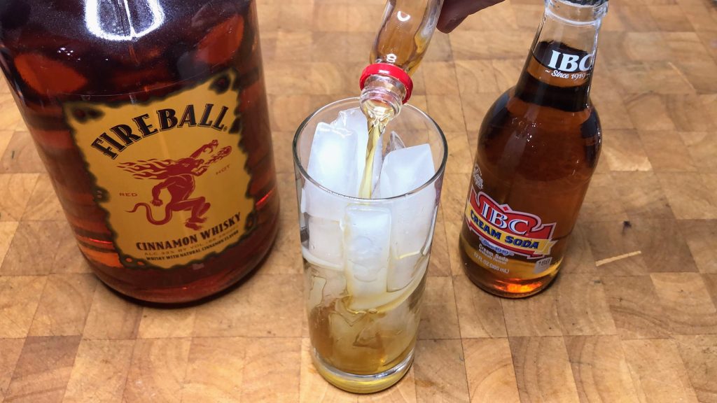 Fireball and Cream Soda: a cinnamon roll | Occasional Cocktails