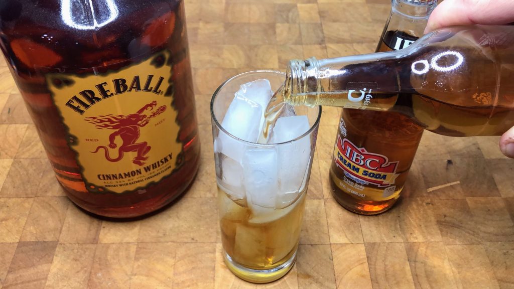 Fireball and Cream Soda: a cinnamon roll | Occasional Cocktails