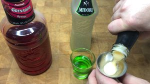 Squashed Frog Shot: a funny shot | Occasional Cocktails