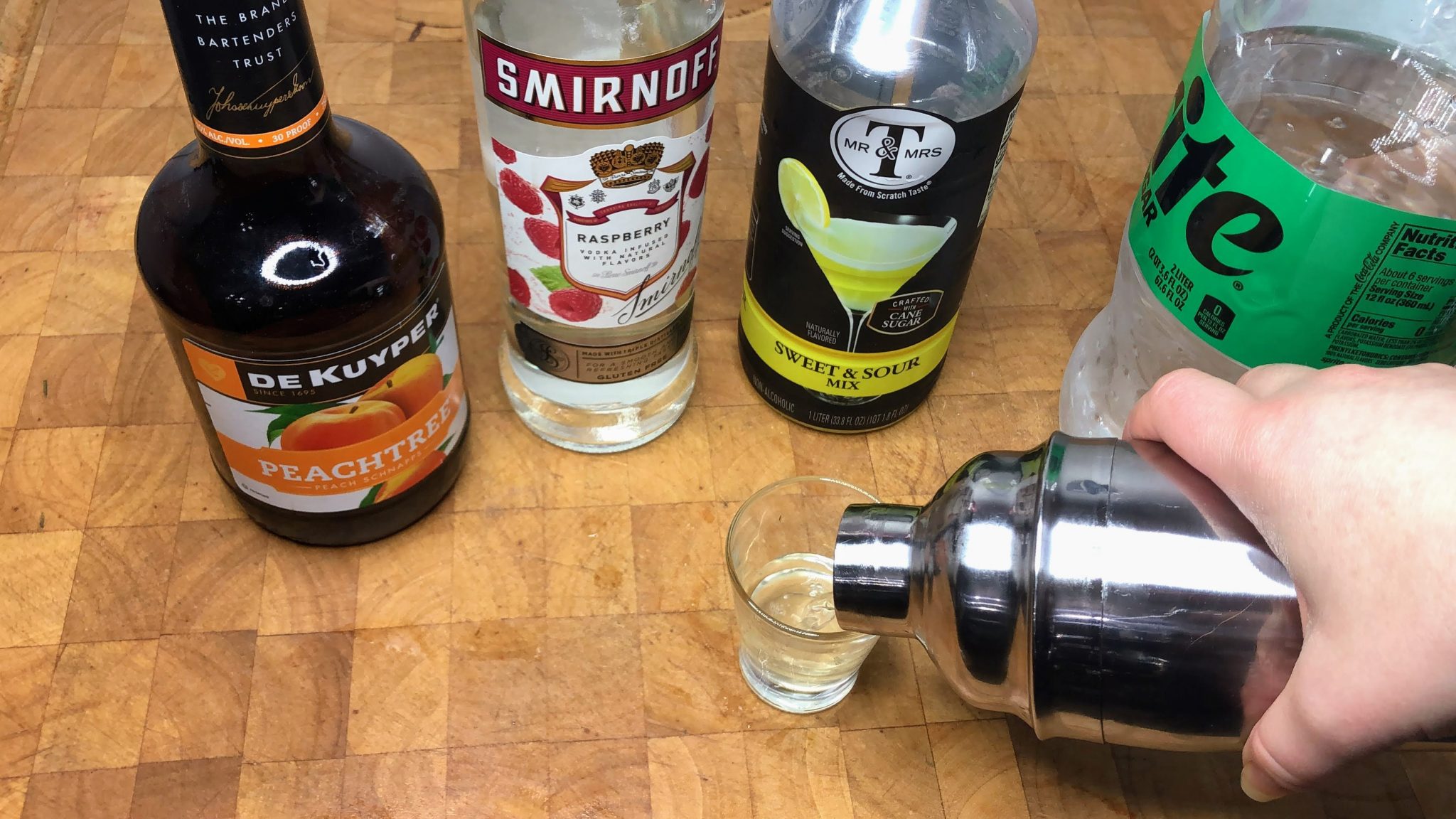 A Yummy White Gummy Bear Shot | Occasional Cocktails